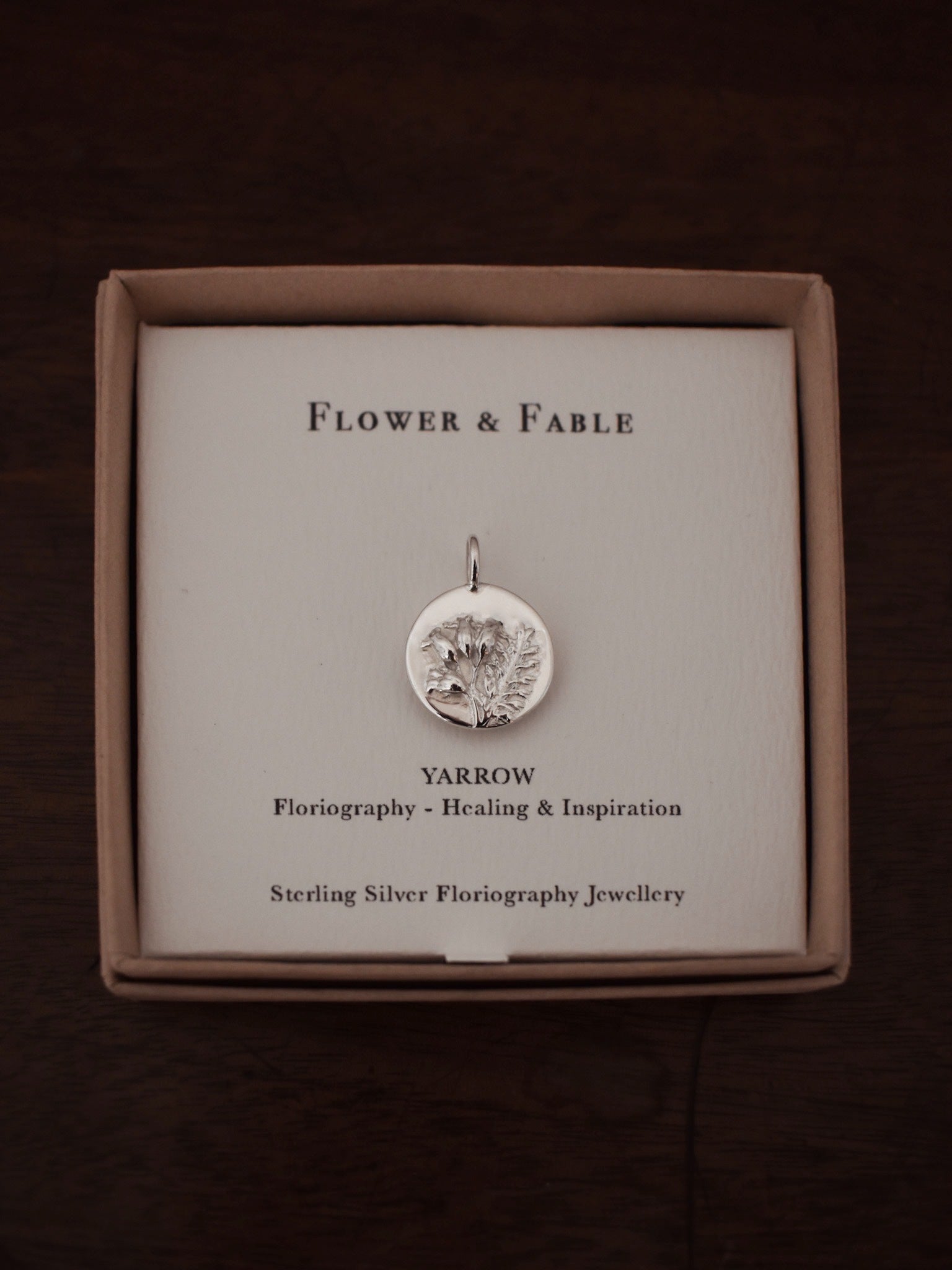 YARROW COIN CHARM ~ For Healing & Inspiration– Flower & Fable